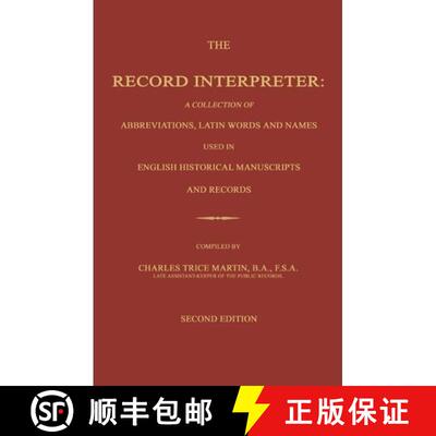 【3-4周达】The Record Interpreter: A Collection of Abbreviations, Latin Words and Names Used in Engli... [9781596412378]