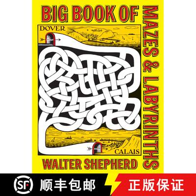 预订 Big Book of Mazes and Labyrinths [9780486229515]