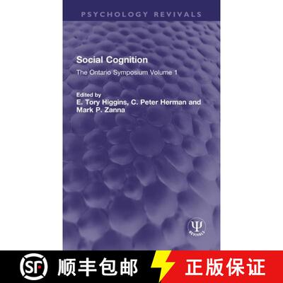 【3-4周达】精装 Social Cognition: The Ontario Symposium Volume 1 [9781032317816]