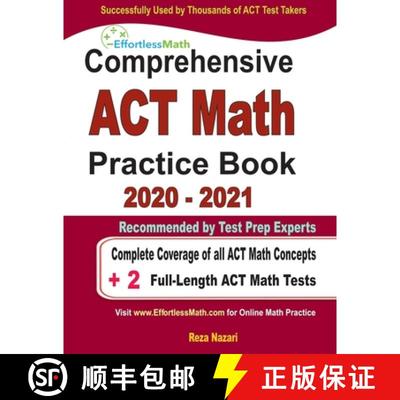 【3-4周达】Comprehensive ACT Math Practice Book 2020 - 2021: Complete Coverage of all ACT Math Concep... [9781646128754]