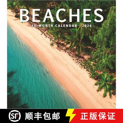 【3-4周达】Beaches Square Wall Sunday Start Calenda [9781529852080]