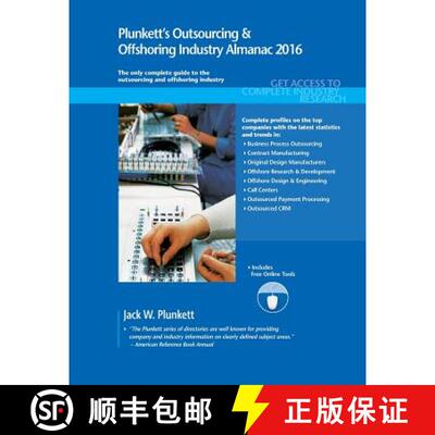 预订 Plunkett's Outsourcing & Offshoring Industry Almanac 2016: Outsourcing & Offshoring Industry Mar... [9781628313673]