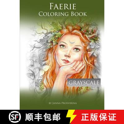 【3-4周达】Faerie Coloring Book: Grayscale [9780244729462]