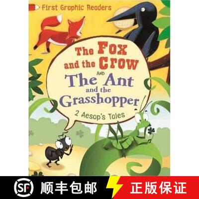 【3-4周达】精装 First Graphic Readers: Aesop: the Ant and the Grasshopper & the Fox and the Crow [9781445147444]