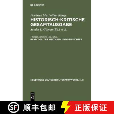 【3-4周达】Historisch-kritische Gesamtausgabe, Band XVIII, Der Weltmann und der Dichter [9783484280366]