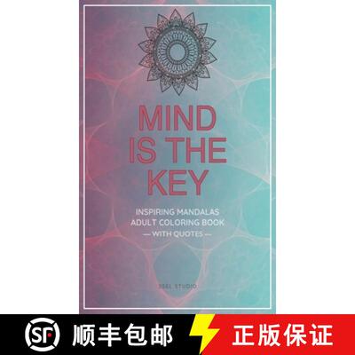 【3-4周达】Mind is the Key - Inspiring Mandalas: Adult Coloring Book with Quotes by Famous Thinkers [9791029912412]
