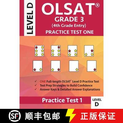 【3-4周达】OLSAT Grade 3 (4th Grade Entry) Level D: Practice Test One Gifted and Talented Prep Grade ... [9781948255684]
