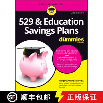 【3-4周达】529 & Education Savings Plans For Dummies, 2nd Edi tion [9781394160334]