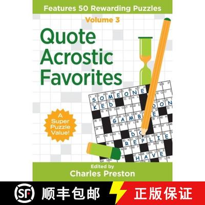 【3-4周达】Quote Acrostic Favorites: Features 50 Rewarding Puzzles [9780998832272]