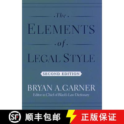 【3-4周达】精装 The Elements of Legal Style [9780195141627]