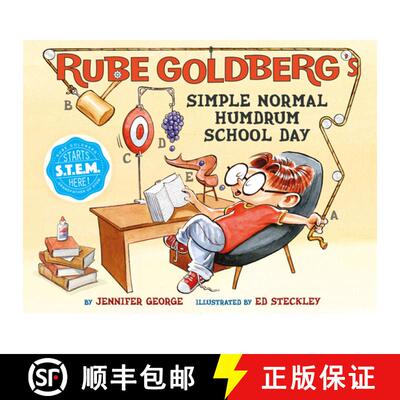 精装 Rube Goldberg's Simple Normal Humdrum School Day: A Picture Book [9781419725586]