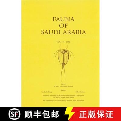 预订 精装 Fauna of Saudi Arabia, Volume 15 [9783723400159]