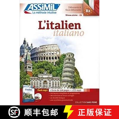 【3-4周达】精装 L'Italien Book + 1 CD mp3 [9782700570694]