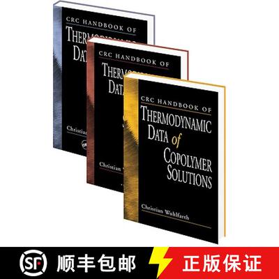 【3-4周达】精装 CRC Handbook of Thermodynamic Data of Polymer Solutions, Three Volume Set [9780849350016]