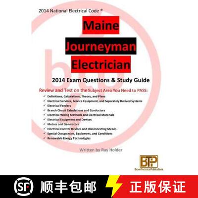 【3-4周达】Maine 2014 Journeyman Electrician Study Guide [9781945660061]