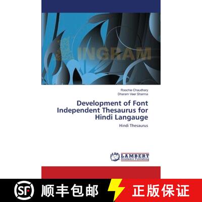 预订 Development of Font Independent Thesaurus for Hindi Langauge [9783838376936]