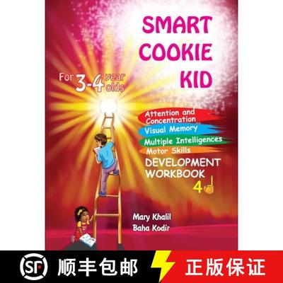 预订 Smart Cookie Kid For 3-4 Year Olds Attention and Concentration Visual Memory Multiple Intelligen... [9781088214992]