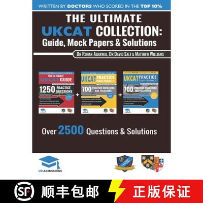 【3-4周达】The Ultimate UKCAT Collection: 3 Books In One, 2,650 Practice Questions, Fully Worked Solu... [9781912557332]