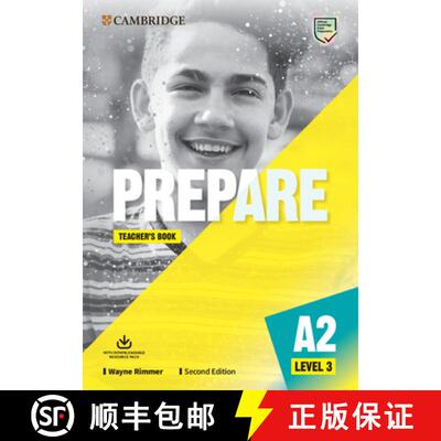 【3-4周达】剑桥考试2020 教师书带可下载资源包级别3 Prepare Level 3 Teacher's Book with Downloadable Re... [9781108385954]