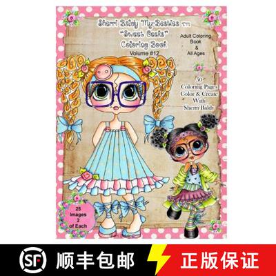 【3-4周达】Sherri Baldy Tm My-Besties Tm Sweet Geeks Coloring Book [9780692733646]