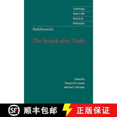 【3-4周达】Malebranche: The Search after Truth: With Elucidations of The Search after Truth - Malebra... [9780521580045]