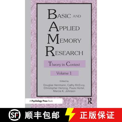 【3-4周达】Basic and Applied Memory Research: Volume 1: Theory in Context; Volume 2: Practical Applic... [9780805815436]
