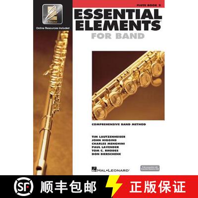 【3-4周达】Essential Elements for Band Flute Book 2 W/Eei Comprehensive Flute Method for Beginner and... [9780634012853]