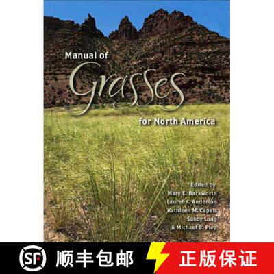 【3-4周达】Manual of Grasses for North America [9780874216868]