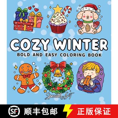 【3-4周达】Cozy Winter : Coloring Book for Adults and Teens with Hygge Moments, Warm Drinks and Relax... [9791255535263]