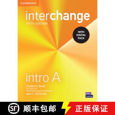 【3-4周达】Interchange Intro a Student's Book with Digital Pack [With eBook] [9781009040563]
