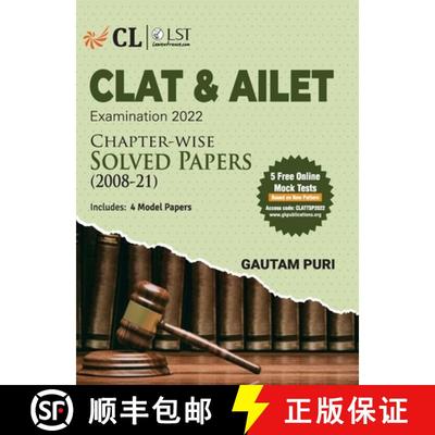 【3-4周达】CLAT & AILET 2022 Chapter Wise Solved Papers 2008-2021 by Gautam Puri [9789391061432]
