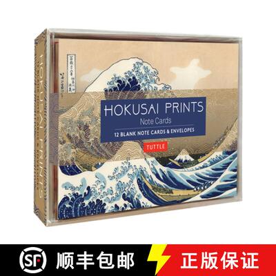 【3-4周达】Hokusai Prints Note Cards: 12 Blank Note Cards & Envelopes (6 X 4 Inch Cards in a Box) [9780804851978]