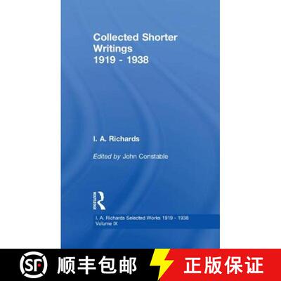 【3-4周达】Collected Shorter Writings, Volume 9 [9780415865517]