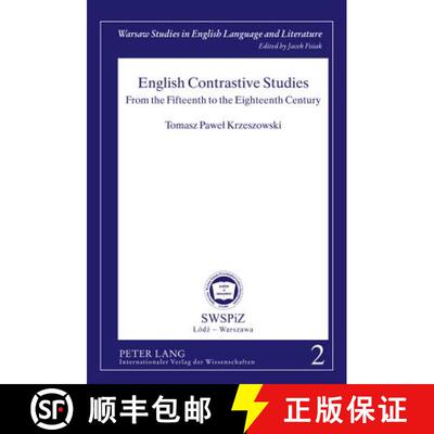 预订 English Contrastive Studies : From the Fifteenth to the Eighteenth Century [9783631620038]