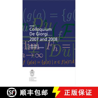 【3-4周达】Colloquium De Giorgi 2007 and 2008 [9788876423444]