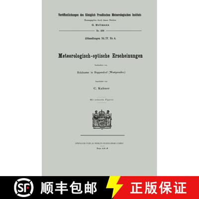 【3-4周达】Meteorologisch-optische Erscheinungen [9783662232910]