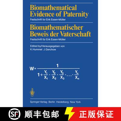 【3-4周达】Biomathematical Evidence of Paternity / Biomathematischer Beweis der Vaterschaft: Festschr... [9783540111337]