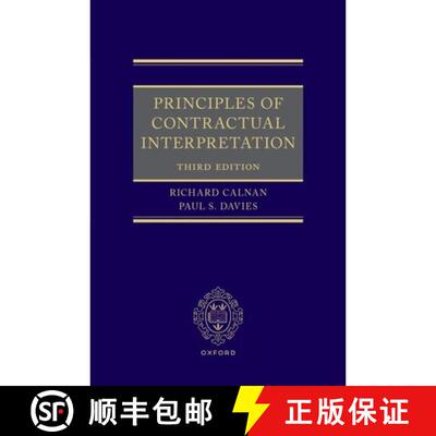 【3-4周达】精装 Principles of Contractual Interpretation 3e [9780198897163]