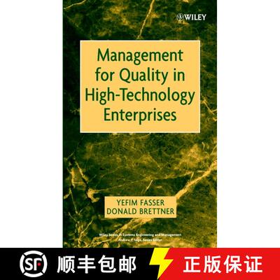 【3-4周达】精装 Management For Quality In High Technology Enterprises [Wiley电子电气工程] [9780471209584]