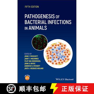 【3-4周达】精装 Pathogenesis of Bacterial Infections in Animals, 5th Edition (5th Edition) [9781119754794]