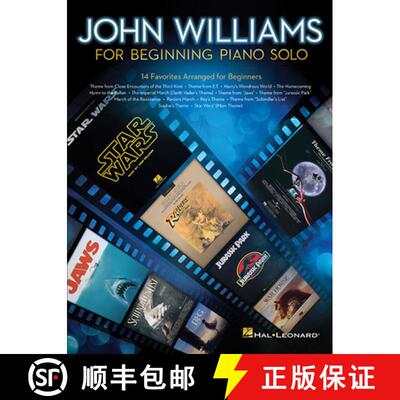 【3-4周达】John Williams for Beginning Piano Solo Easy Piano Sheet Music Songbook for Kids Students B... [9781495073359]