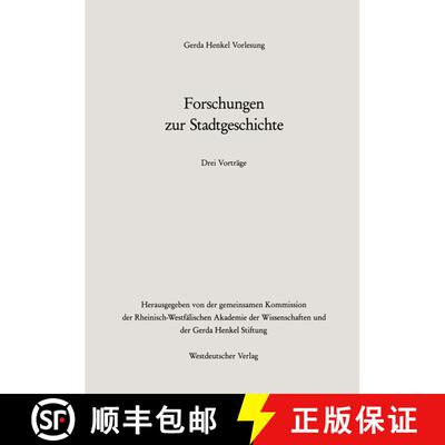 【3-4周达】Forschungen zur Stadtgeschichte [9783531119564]