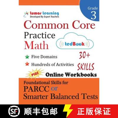 【3-4周达】Common Core Practice - Grade 3 Math: Workbooks to Prepare for the PARCC or Smarter Balance... [9781940484433]