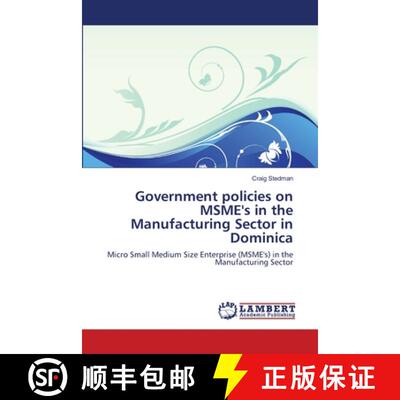 预订 Government policies on MSME's in the Manufacturing Sector in Dominica [9783659167676]