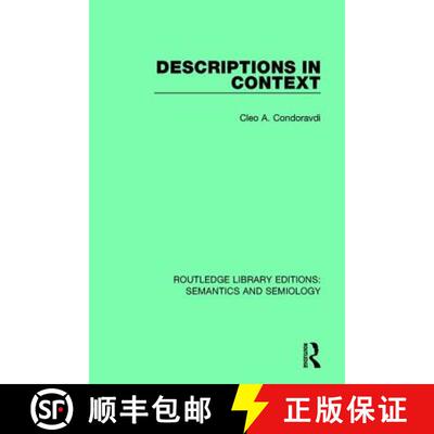 【3-4周达】DESCRIPTIONS IN CONTEXT (RLE,SEMAN& [9781138697416]