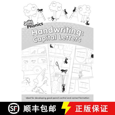 【3-4周达】Jolly Phonics Capital Letters Handwriting Book: In Precursive Letters (British English edi... [9781835822753]
