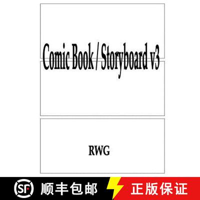 【3-4周达】Comic Book / Storyboard v3: 50 Pages 8.5 X 11 [9781684117819]
