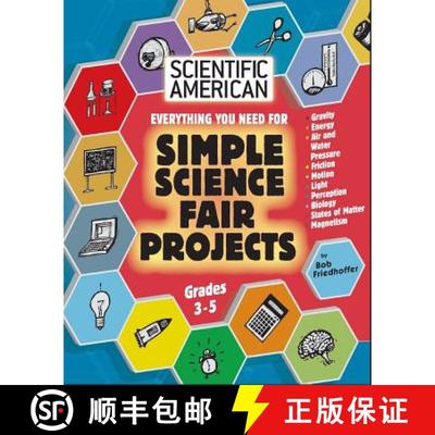 【3-4周达】Scientific American, Simple Science Fair Projects, Grades 3-5 [9781596875753]