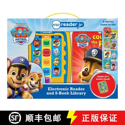 【3-4周达】Nickelodeon PAW Patrol: Me Reader Jr Electronic Reader and 8-Book Library Sound Book Set: ... [9781503710160]