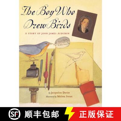 【3-4周达】精装 The Boy Who Drew Birds: A Story of John James Audubon [9780618243433]